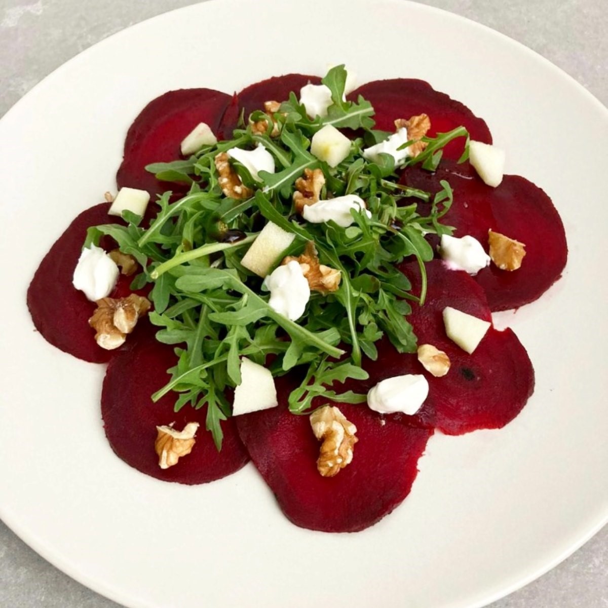 Beetroot Carpaccio with Greek Yogurt | Cherries With Love