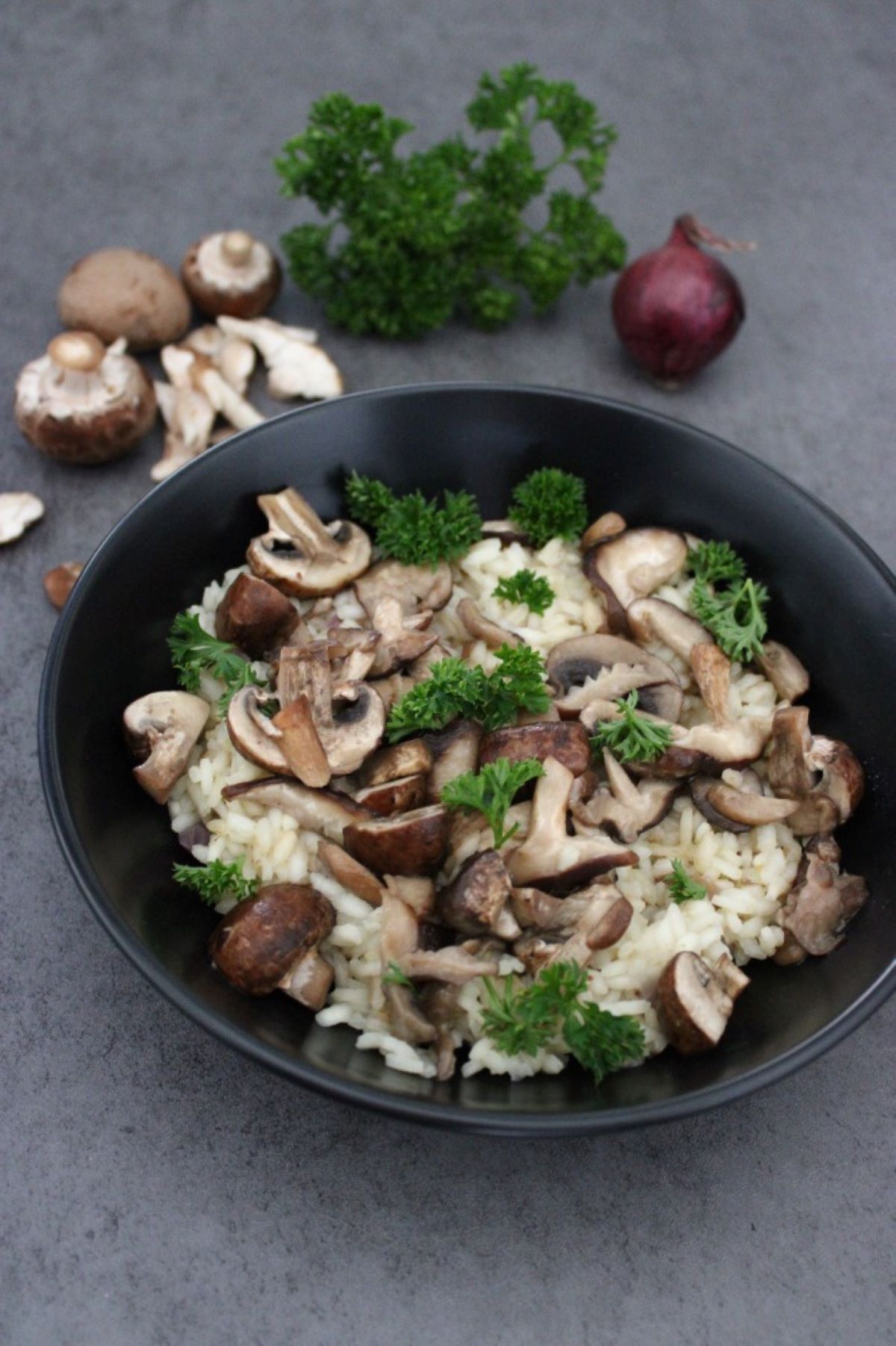 Vegan Risotto with Shiitake and Mushrooms | Cherries With Love