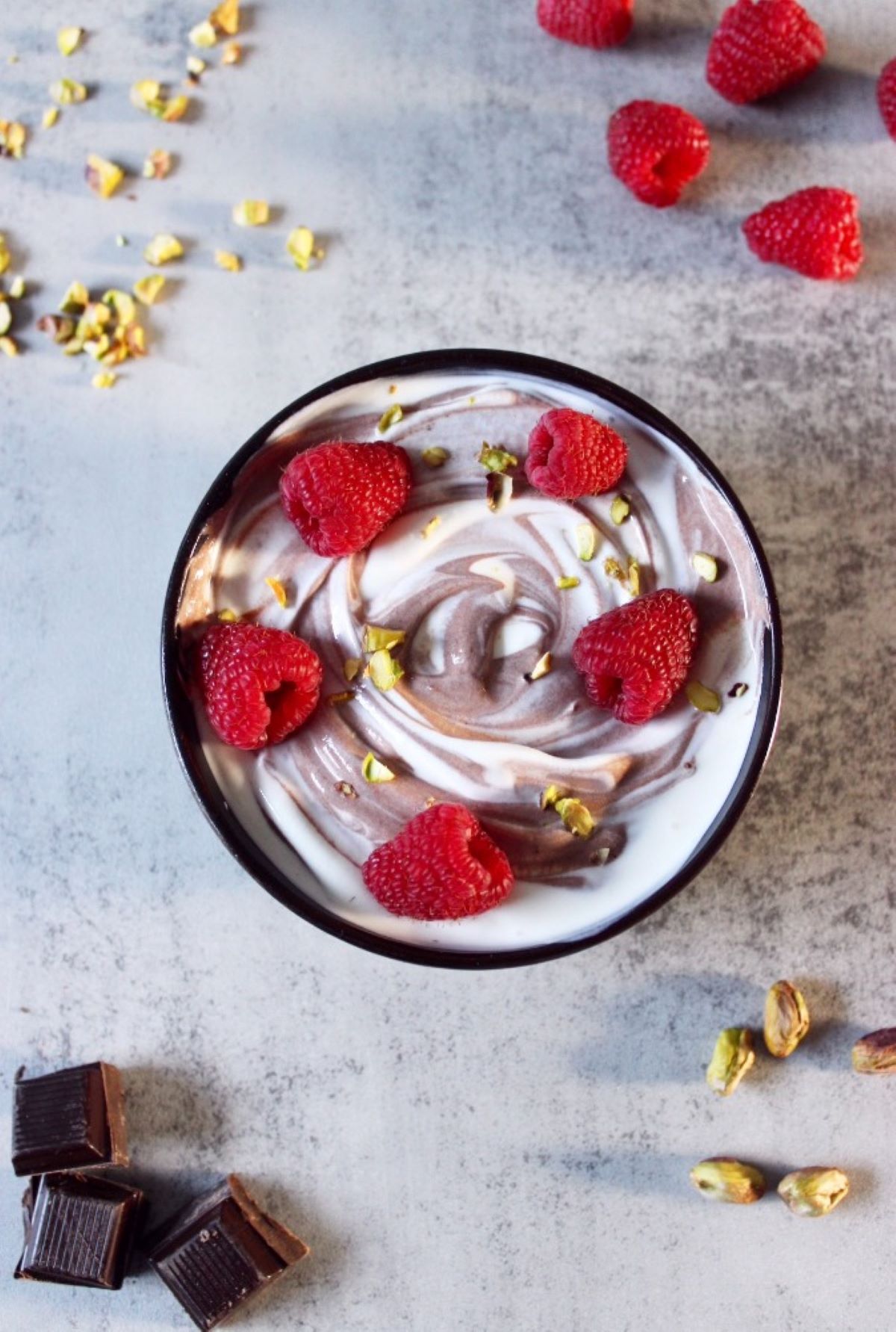 Chocolate Raspberry Swirl Smoothie Bowl | Cherries With Love