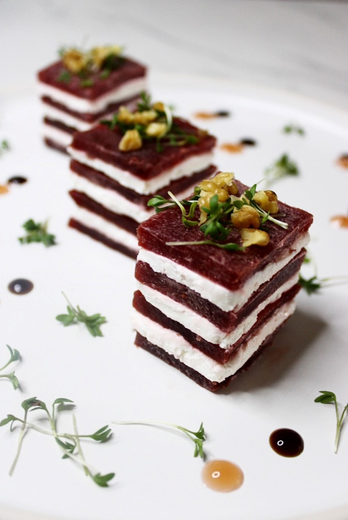 Beetroot Goat Cheese Stacks | Cherries With Love