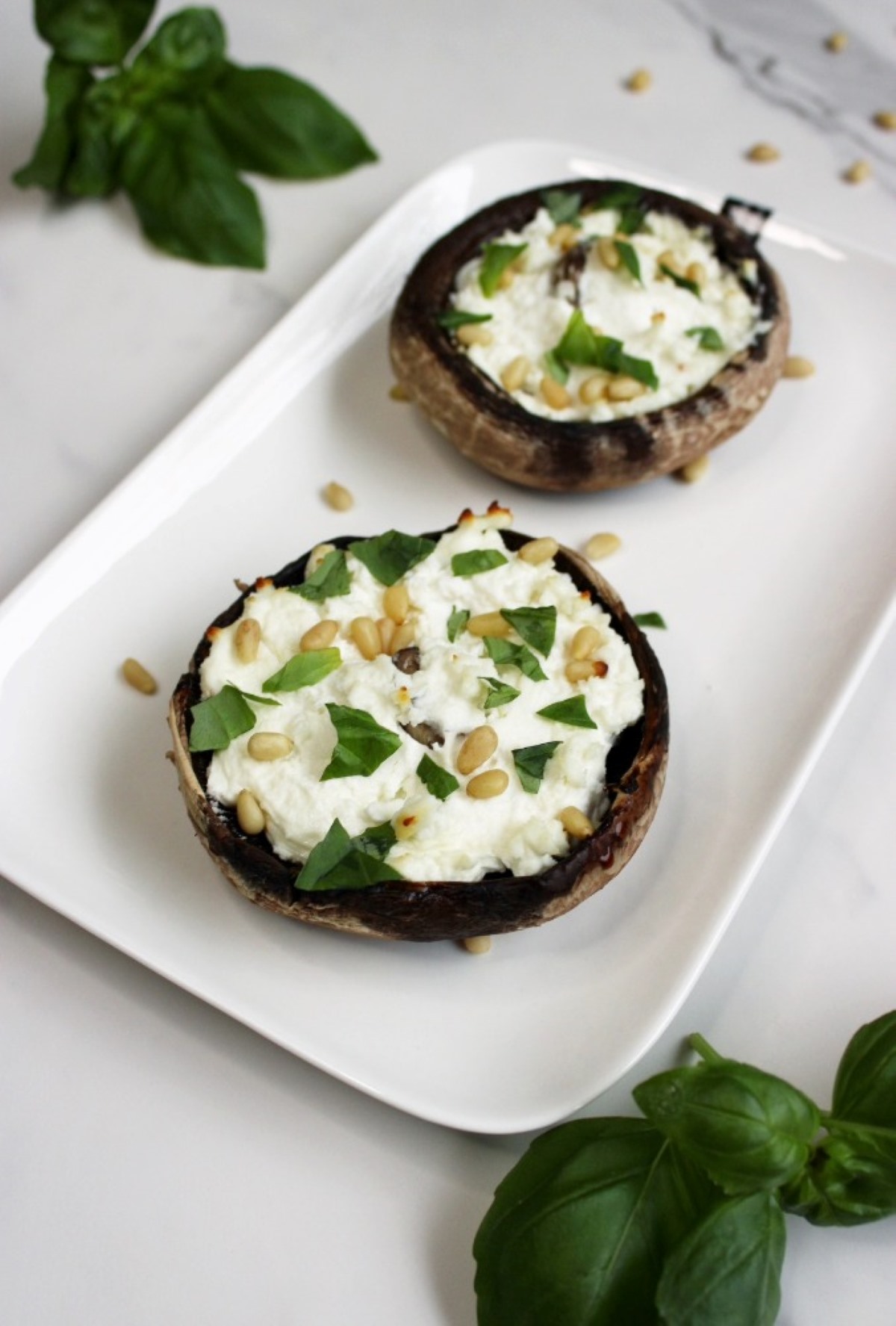 Roasted Portobello with Goat Cheese | Cherries With Love